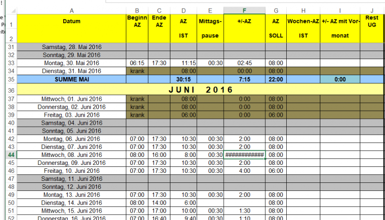 1904 – Excel nervt