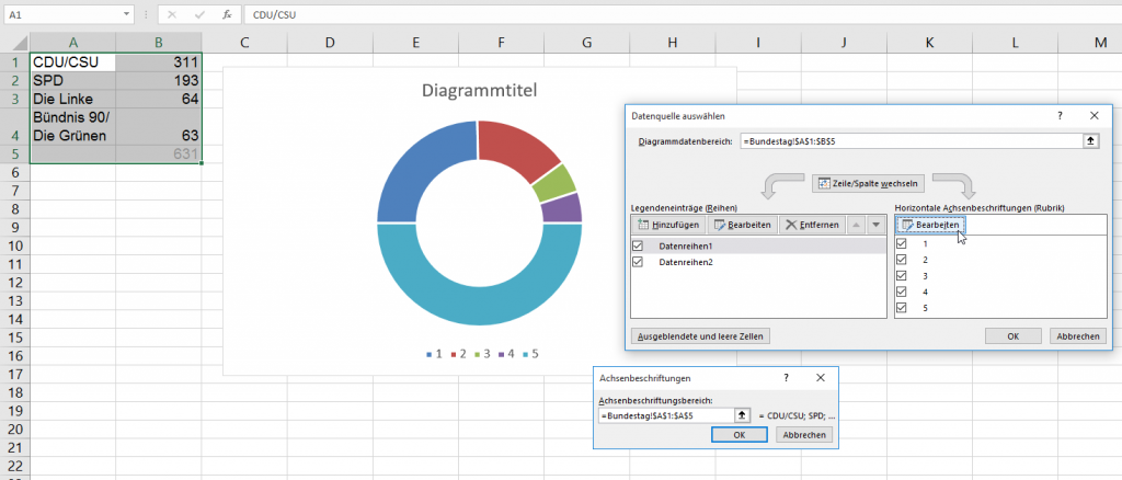 Legende – Excel nervt